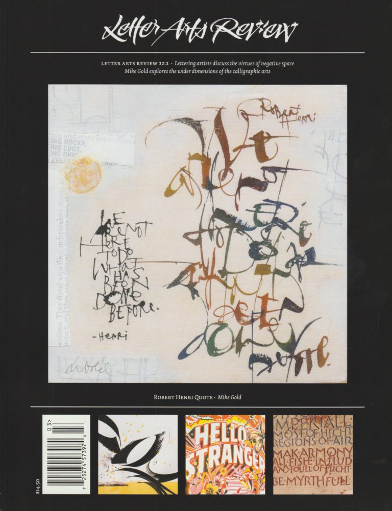 LETTER ARTS REVIEW – Sophie Verbeek